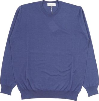 FILIPPO DE LAURENTIIS Homme, Pulls, Bleu, Taille: 4XL Pull Ras du Cou Superlight