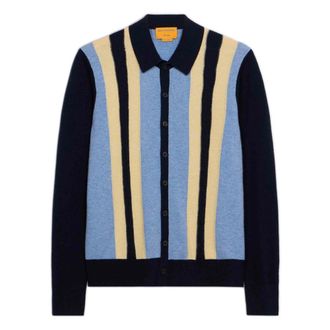 Guest In Residence Polo Cashmere Sweater - - Knitwear - Herren - Blau - S