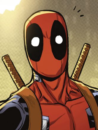 Komar Wandbild- Marvel Deadpool Holup - Gr&ouml;&szlig;e 30 x 40 cm - Poster, Kinderzimmer, Dekoration - gerollt ohne Rahmen, Rot