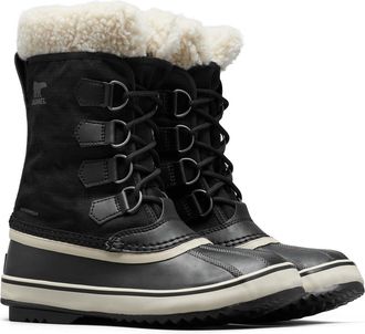 Sorel Damen Winter Carnival Boot Wp Schneestiefel, Black Stone Collection 2023 2024, 36.5 EU