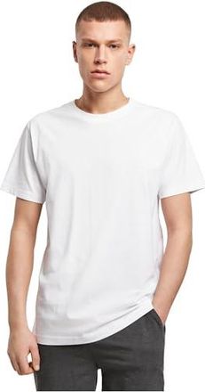 Build Your Brand Organic T-Shirt Round Neck, Blanc, 4XL Homme