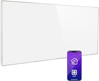 Klarstein Infrarotheizung mit Thermostat, 720W Elektroheizung, Smart Home Infrarotheizung zur Wandmontage, IR mit IoT/WiFi App-Control, Feuchtraum Flach-Heizk&ouml;r