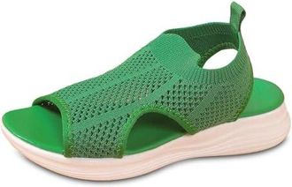Generic Sandales Femme &eacute;t&eacute; Confortable Orthop&eacute;dique Bout Ouvert Chaussures Respirantes Antid&eacute;rapant D&eacute;Contract&eacute;Es Sandales de Plage Leger Boho Platform Sandal