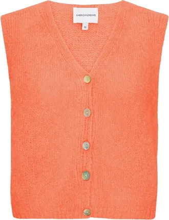 Americandreams Americandreams, Femme, Pulls, Orange, Taille: 42 FR Telma Vest