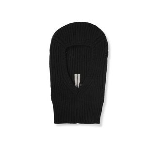 Rick Owens Caps & M&uuml;tzen - Ribbed Balaclava - Gr. ONE SIZE - in Schwarz - f&uuml;r Damen