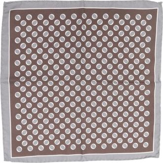 Tagliatore Homme, Accessoires, Brun, Taille: ONE Size Pochette de costume &agrave; motif m&eacute;daillon