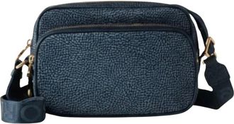 Borbonese Femme, Sacs, Bleu, Taille: ONE Size Camera Case Small