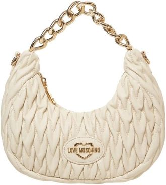 Love Moschino Hobo Bags - Quilted Handbag - Gr. unisize - in Beige - für Damen