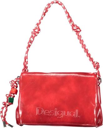 Desigual Femme, Sacs, Rouge, Taille: ONE Size Half Logo Bag Venecia 4.0