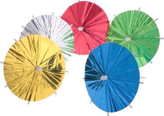 MagiDeal Amagogo Ca. 144 Stück Hawaiian Metallic Luau Regenschirm Cocktail Wählt