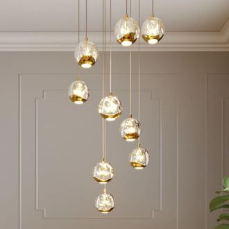 Lucande Neuwertig] Lucande Hayley Led H&auml;ngeleuchte H&auml;ngeleuchte Lampe Pendelleuchte 9 Flammig G142 B-Ware