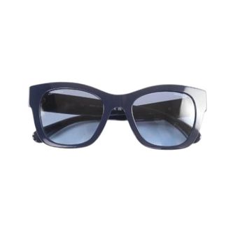 Chanel Pre-owned Sonnenbrille aus Kunststoff - - Pre-owned - Damen - Blau - ONE SIZE