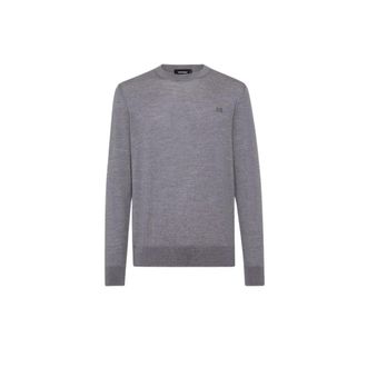 Dsquared2 Wolljersey mit Rundhalsausschnitt - - Knitwear - Herren - Grau - M