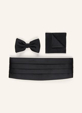 Wilvorst Wilvorst Set: Kummerbund, Einstecktuch Und Fliege schwarz