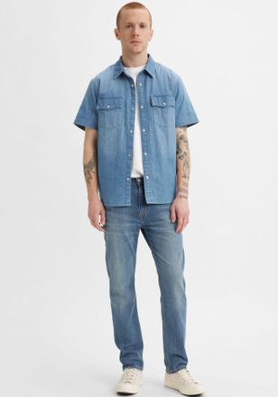 Levi's Tapered-fit-Jeans LEVIS 502 TAPER, Herren, Gr. 33, L&auml;nge 32, blau (and another one), Denim/Jeans, Obermaterial: 99% Baumwolle, 1% Elasthan, Basic, loo