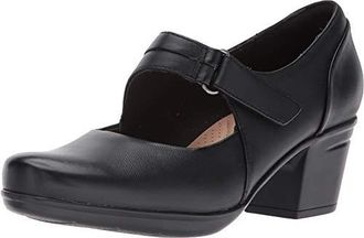 Clarks Femme Emslie Lulin Escarpins pour, Cuir Noir, 44 EU