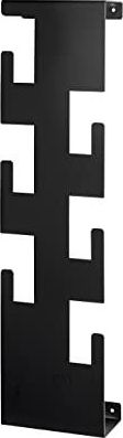 Haku Möbel Wandgarderobe schwarz, Stahl - Maße: B 15 cm x H 60 cm x T 8 cm, Style: Modern