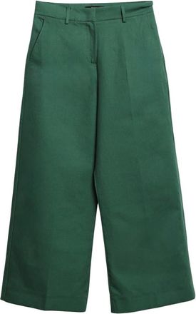 Max Mara Femme, Pantalons, Vert, Taille: 44 FR Zircone Wide Pantalons