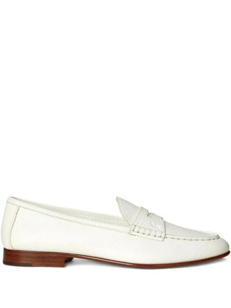 Polo Ralph Lauren Loafer aus strukturiertem Leder - Weiß