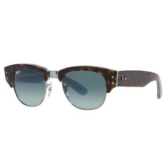 Ray-Ban unisex, Accessoires, Brun, Taille: 53 MM Lunettes de soleil carrées classiques verres bleus dégradés