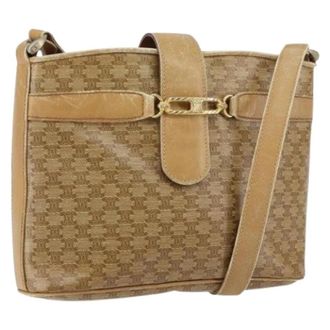 Celine Pre-owned Canvas Umh&auml;ngetasche - - Pre-owned - Damen - Beige - ONE SIZE
