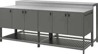 IKEA B&Aring;TSK&Auml;R K&uuml;cheninsel f&uuml;r drau&szlig;en + Bartisch