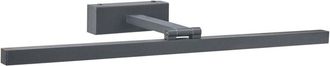 Beliani Lampe Miroir Moderne avec &Eacute;clairage LED Horizontal en M&eacute;tal avec Rev&ecirc;tement en Poudre Noir Arros