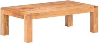 vidaXL Vidaxl - Table basse 110x60x35 cm Bois dacacia massif et finition miel
