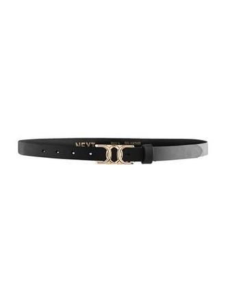 Next Femme Ceinture fine en cuir avec boucle originale Noir M
