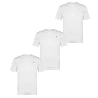 Reebok Herren-T-Shirts mit Rundhalsausschnitt, Mehrfachpackung, Basic, Baumwollmischung, kurz&auml;rmlige T-Shirts mit klassischem Logo in Wei&szlig; - 3er-Packung