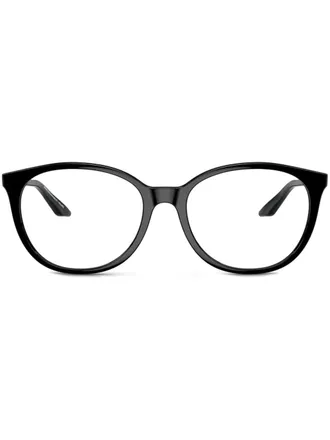 A|X Armani Exchange Brille mit Logo-Schild - Schwarz