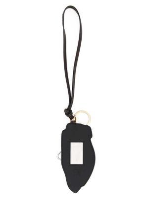 Miu Miu Womens Multicolor Leather Keyring Cognacbianco Vitello Portachiavi Keychains