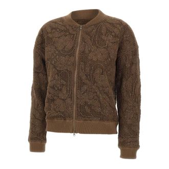 KANGRA Femme, Pulls, Brun, Taille: 36 FR Bomber Jacket