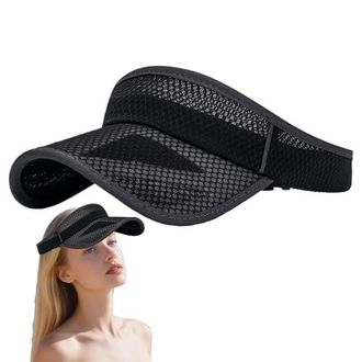Generico Chapeau à visière solaire - Chapeau de plage dété - Chapeau à large bord | Chapeau haut de forme vide avec protection UV | Séchage rapide - Casquette 