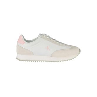Calvin Klein Wei&szlig;e Leder Damen Sneaker - - Shoes - Damen - Wei&szlig; - 40 EU
