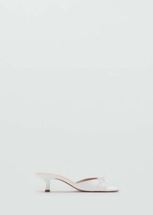 Mango Sandales talon naud blanc - Femme - 35 - MANGO