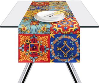 Excelsa Trinacria Tischläufer, 100% Baumwolle, 140 x 45 cm