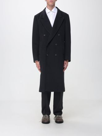 Paura Manteau long crois&eacute; en m&eacute;lange de viscose avec col &agrave; revers