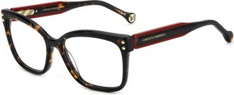 Carolina Herrera Femme, Accessoires, Brun, Taille: 54 MM Rectangle Eyeglasses