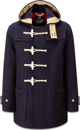 Gloverall Homme, Manteaux, Bleu, Taille: XL Union Jack Mid Monty Duffle Coat
