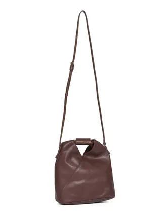 Maison Margiela Womens Crossbody Bag Brown Polyurethane Handbags Hand