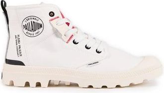 Palladium Baskets montantes Pampa Hi Urban en coton et cuir m&eacute;lang&eacute;s