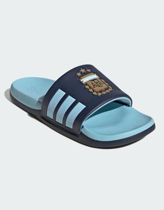 adidas adidas Performance - Adilette Comfort 2.0 - Claquettes - Bleu nuit et football fonc&eacute;-Bleu marine