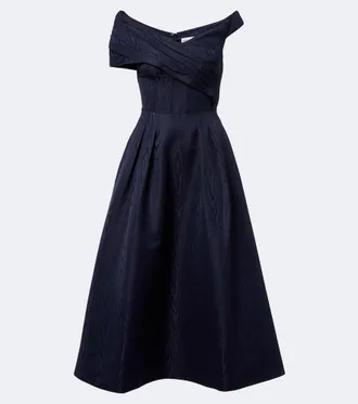 Rebecca Vallance Robe midi asym&eacute;trique Sapphire