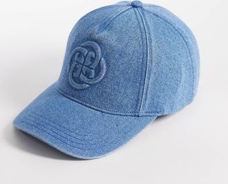 GANT Casquette de baseball style universitaire en denim bross&eacute; - Bleu