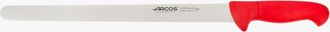 Arcos Cuchillo Fiambre Flexibel 350 mm - Edelstahl Nitrum Klinge, Langlebig und Pr&auml;zise - Roter Polypropylen Griff - Serie 2900