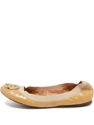 Tory Burch Caroline Ballerinas mit Knitteroptik - Nude