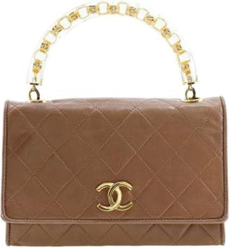 Chanel Sac &agrave; main Vintage Pre-owned - Femme - Pre-owned - Brun - Taille: ONE Size