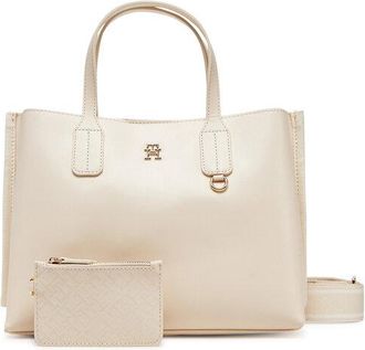 Tommy Hilfiger Handtasche Th Distinct Mini Tote AW0AW17192 Beige