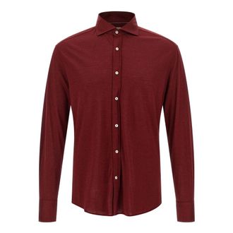 Brunello Cucinelli Homme, Chemises, Brun, Taille: L Chemises